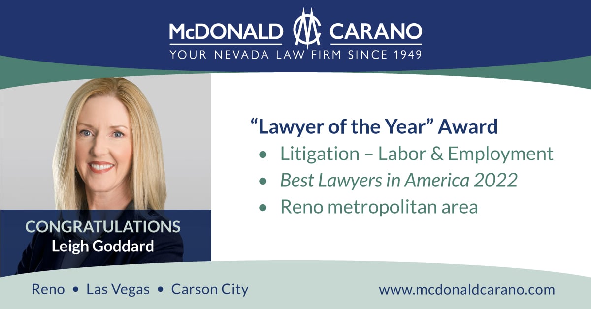 Leigh Goddard Receives “Lawyer of the Year” Award in Labor & Employment Litigation from Best ...